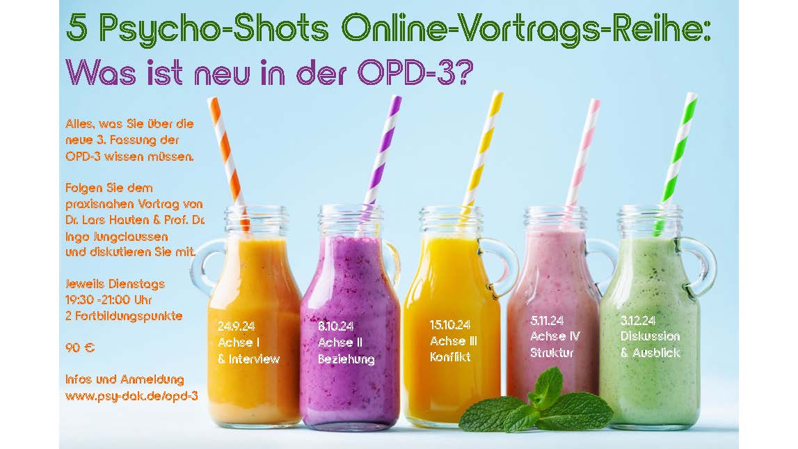 Was ist neu in der OPD-3 ? Vortrags-Reihe online Herbst 2024 (Dienstags ...
